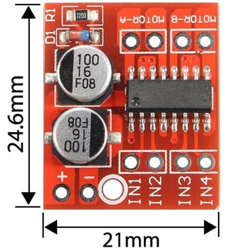 MX1508 DC Motor Driver with PWM Control Pinout, Datasheet, Features ...